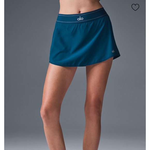 ALO Yoga | Shorts | Alo Yoga Match Point Tennis Skirt In Eclipse Blue ...